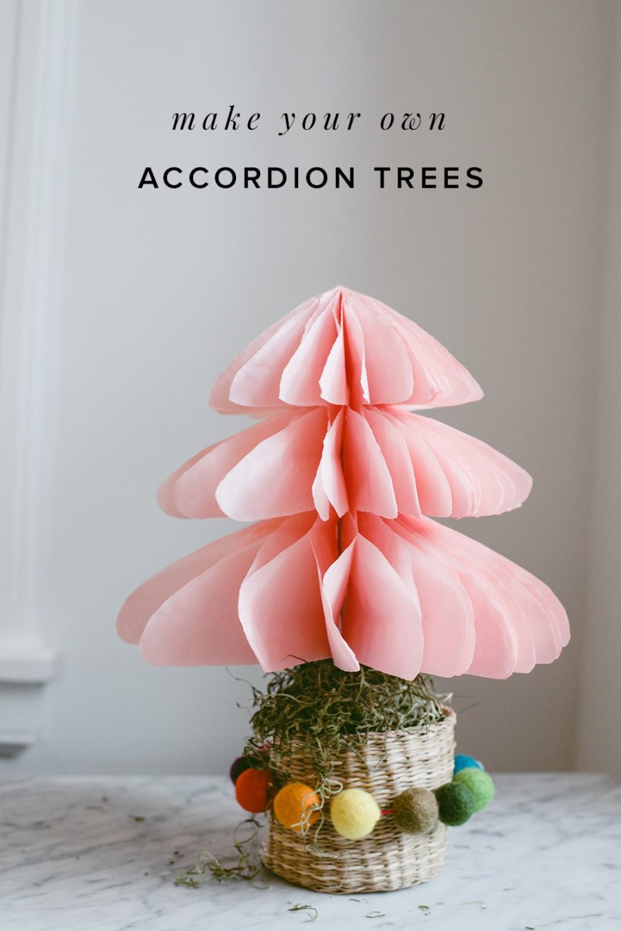 Make it a Kit to Gift! DIY Accordion Paper Christmas Trees ⋆ Ruffled
