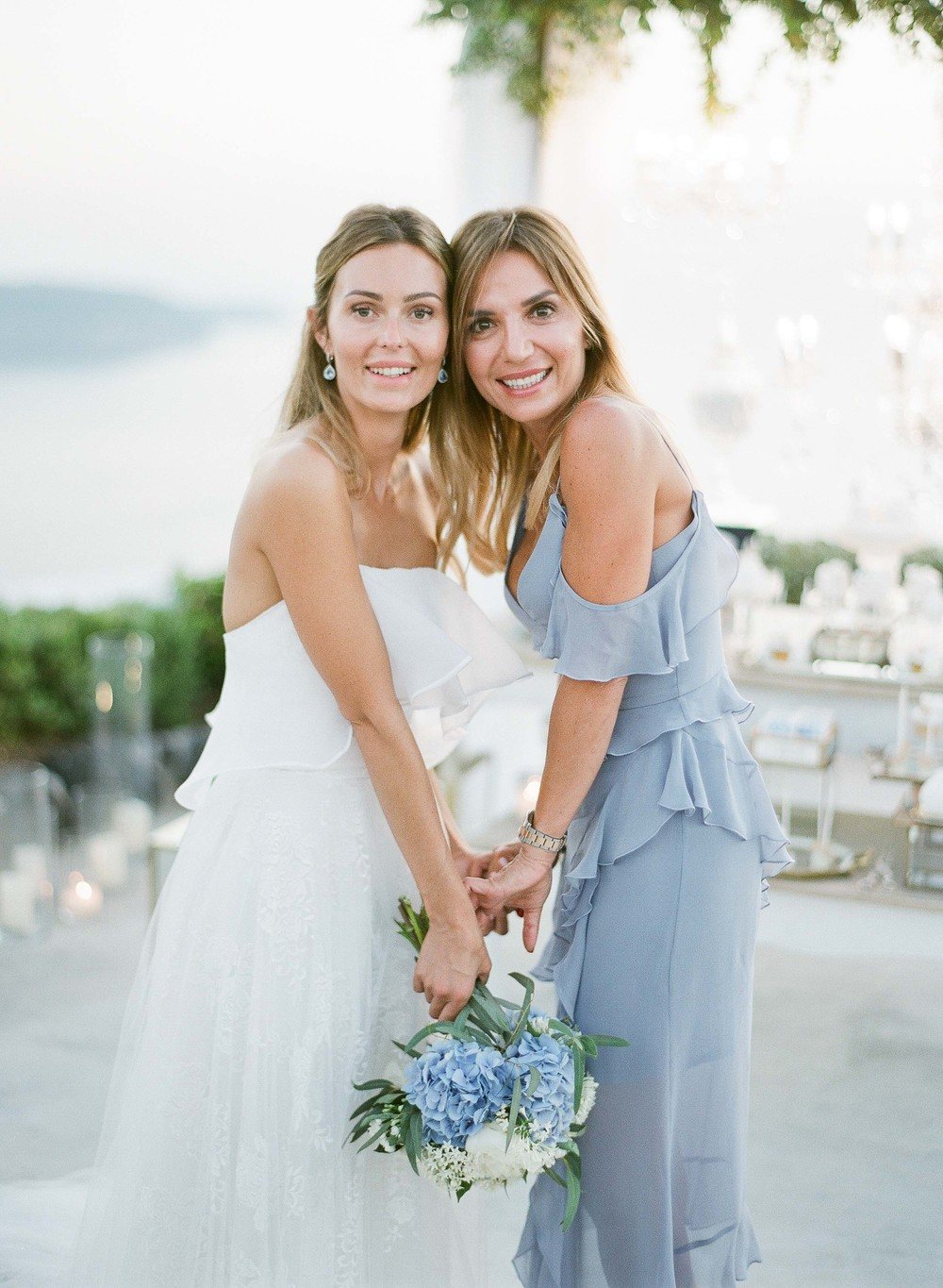 Cliffside Blue and White Wedding in Picturesque Santorini ⋆ Ruffled