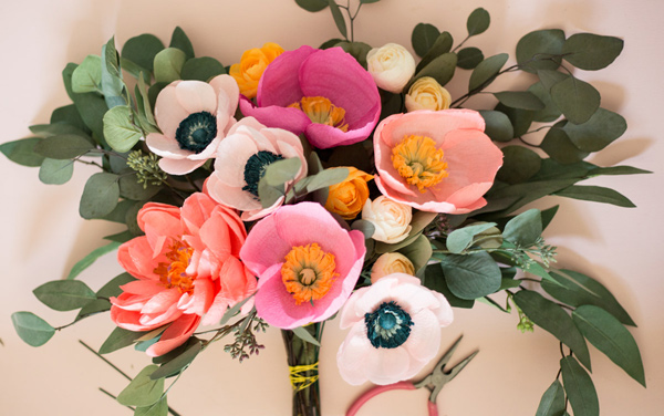DIY Paper Flower Bouquet ⋆ Ruffled