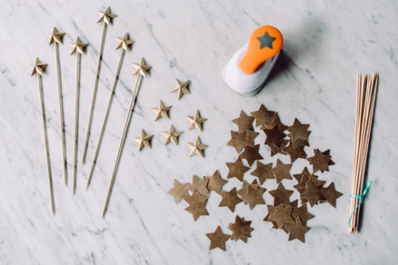 DIY Mini 3d Star Cake Toppers ⋆ Ruffled