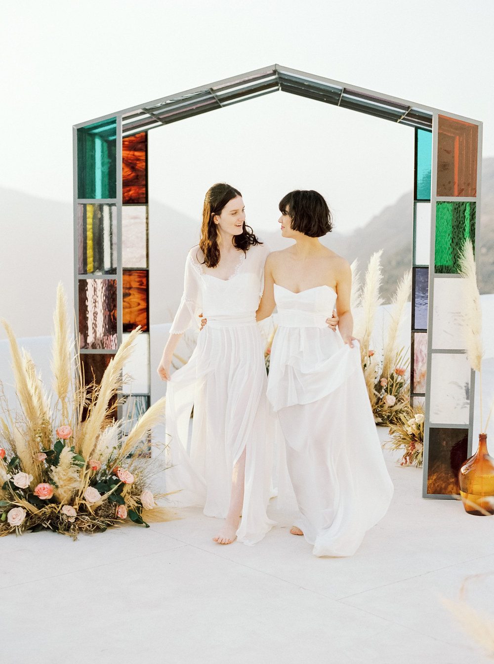 Stained Glass Wedding Story Inspired By Sofia Copolla And The Aegean ...
